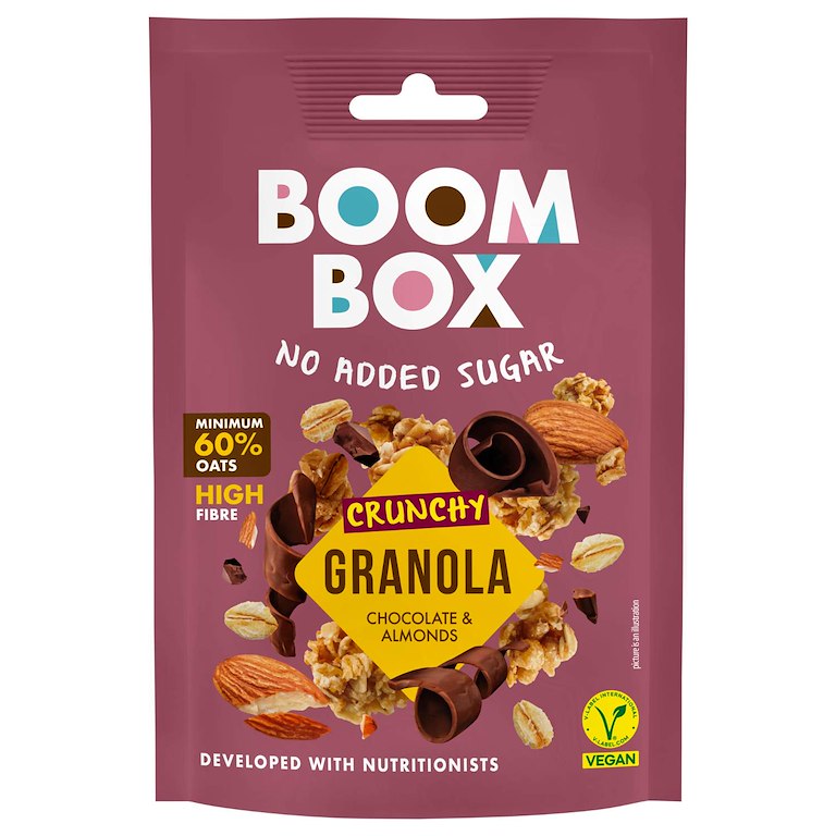 Boom box granola ovsena čokolada 60g boom box