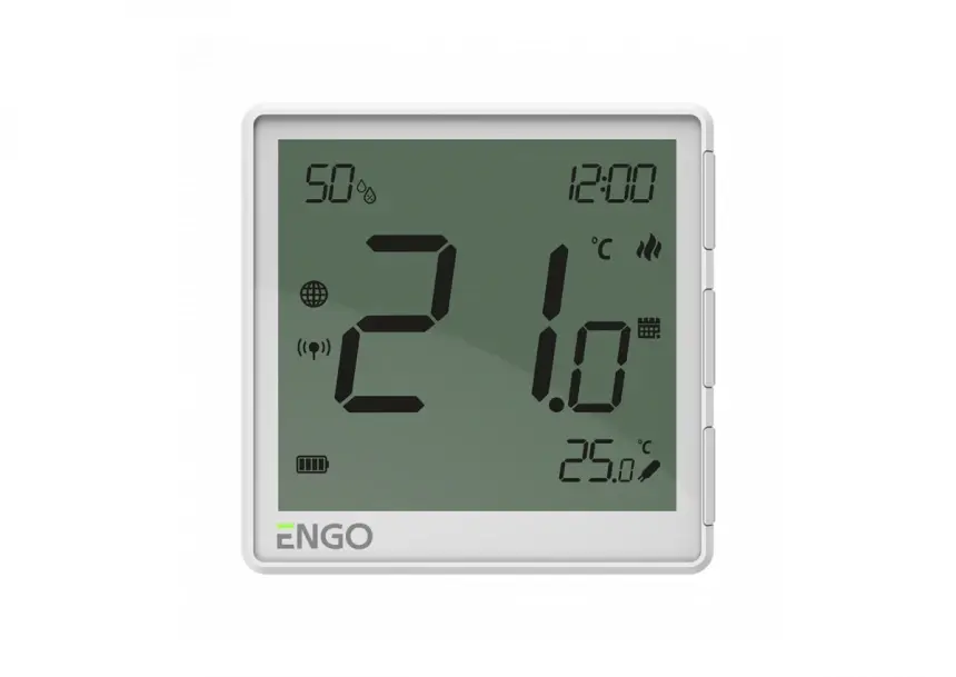 Digitalni sobni termostat bežicni Beli (baterija Li-Ion 3,7V) EONEBATW ENGO