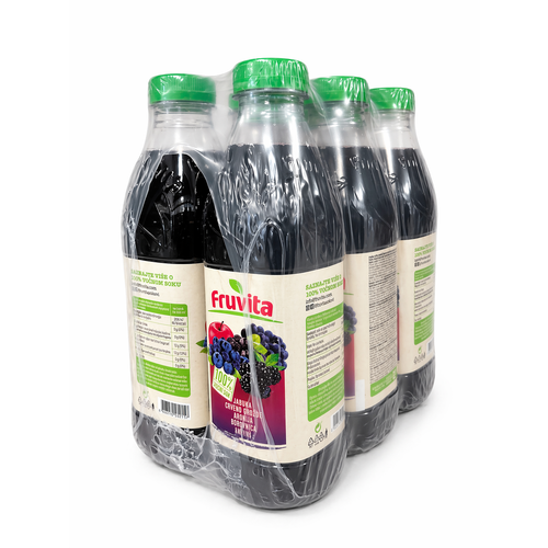 Fruvita 100% voćni sok jabuka,crveno grožđe,aronija,borovnica i kupina 0,80l x 6 kom XXL