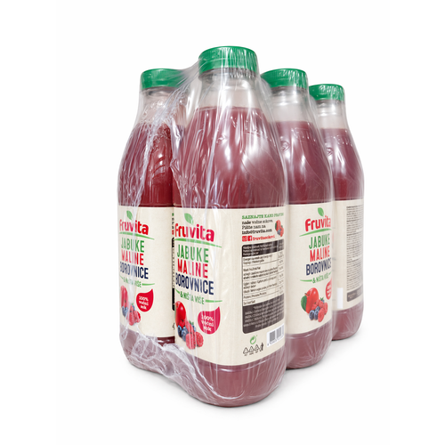Fruvita Jabuke, Maline, Borovnice & Ništa više 0,80l x 6 kom XXL