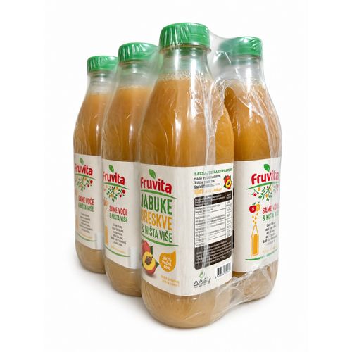 Fruvita Jabuke, Breskve & Ništa više 0,80l x 6 kom XXL