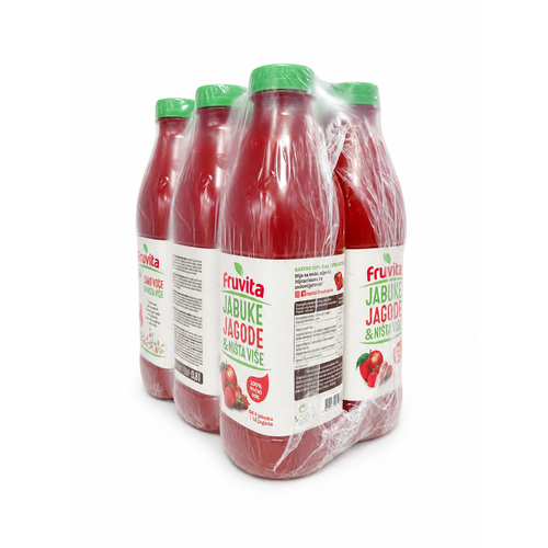 Fruvita Jabuke, Jagode & Ništa više 0,80l x 6 kom XXL