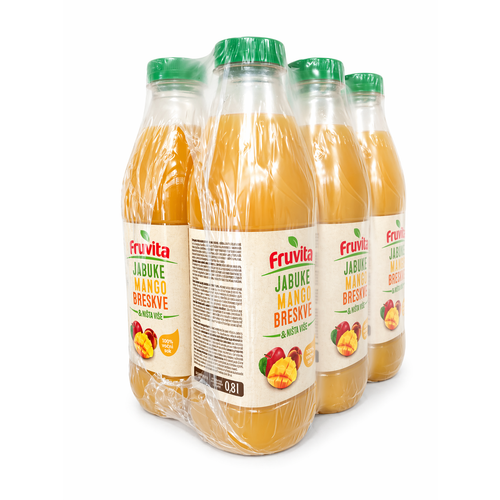 Fruvita Jabuke, Mango, Breskve & Ništa više 0,80l x 6 kom XXL