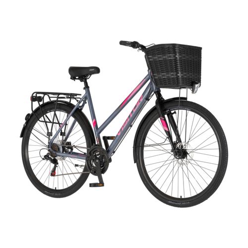Bicikl City Visitor CRX City 28" Alu 21" Disk Dupli 18 Brzina 167-192cm (L/Xl) Sivi Perla Uv Sjaj