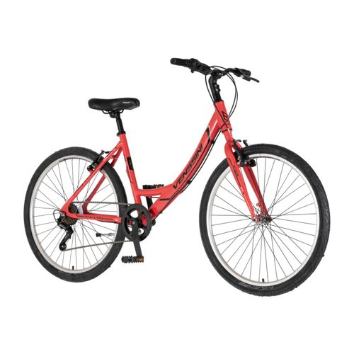Bicikl MTB Venssini Parma Alu 26" Alu 17" V-Brake 6 Brzina 142-165cm (S) Roze