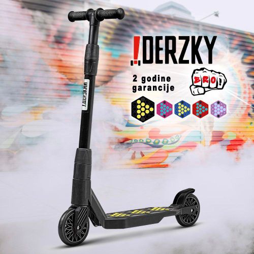 Derzky Trotinet Bro 6-11 god, Crna