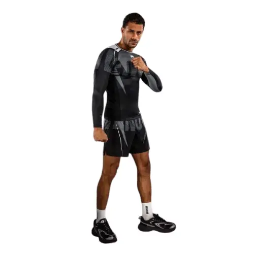 Venum Kompresiona majica Rashguard, Dugi rukav, Crni