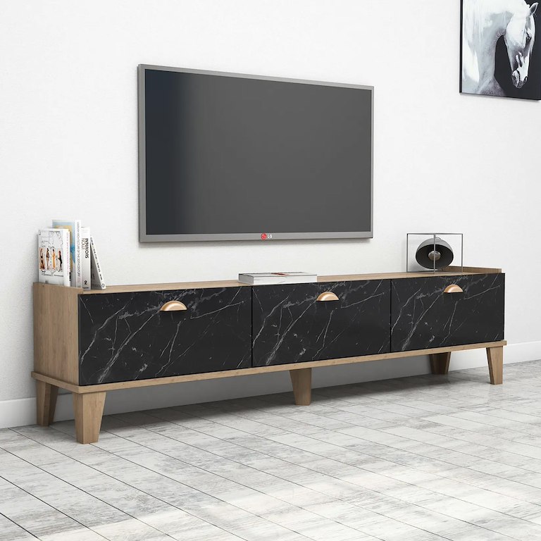 Hanah home TV Komoda Sumer E3630 Braon-Mermer