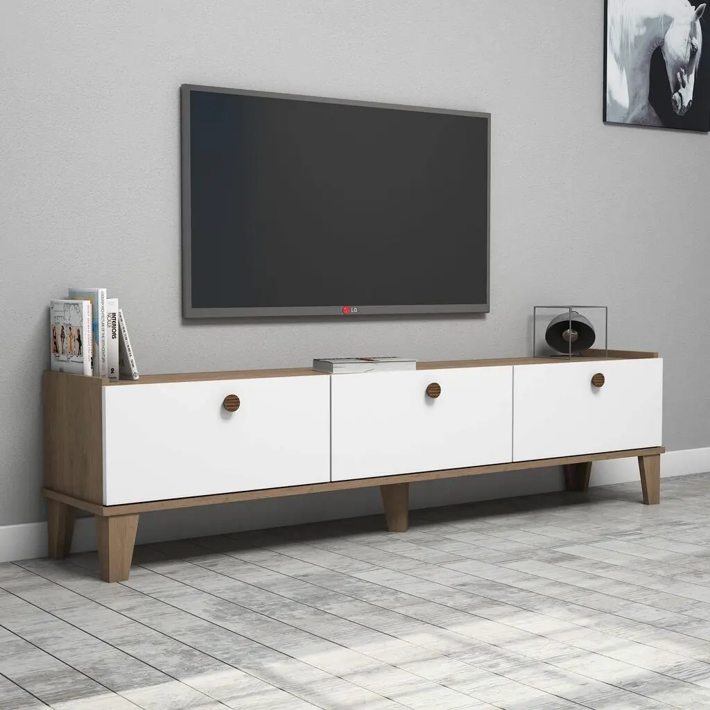 Hanah home TV Komoda Sumer E3620 Hrast-Bela