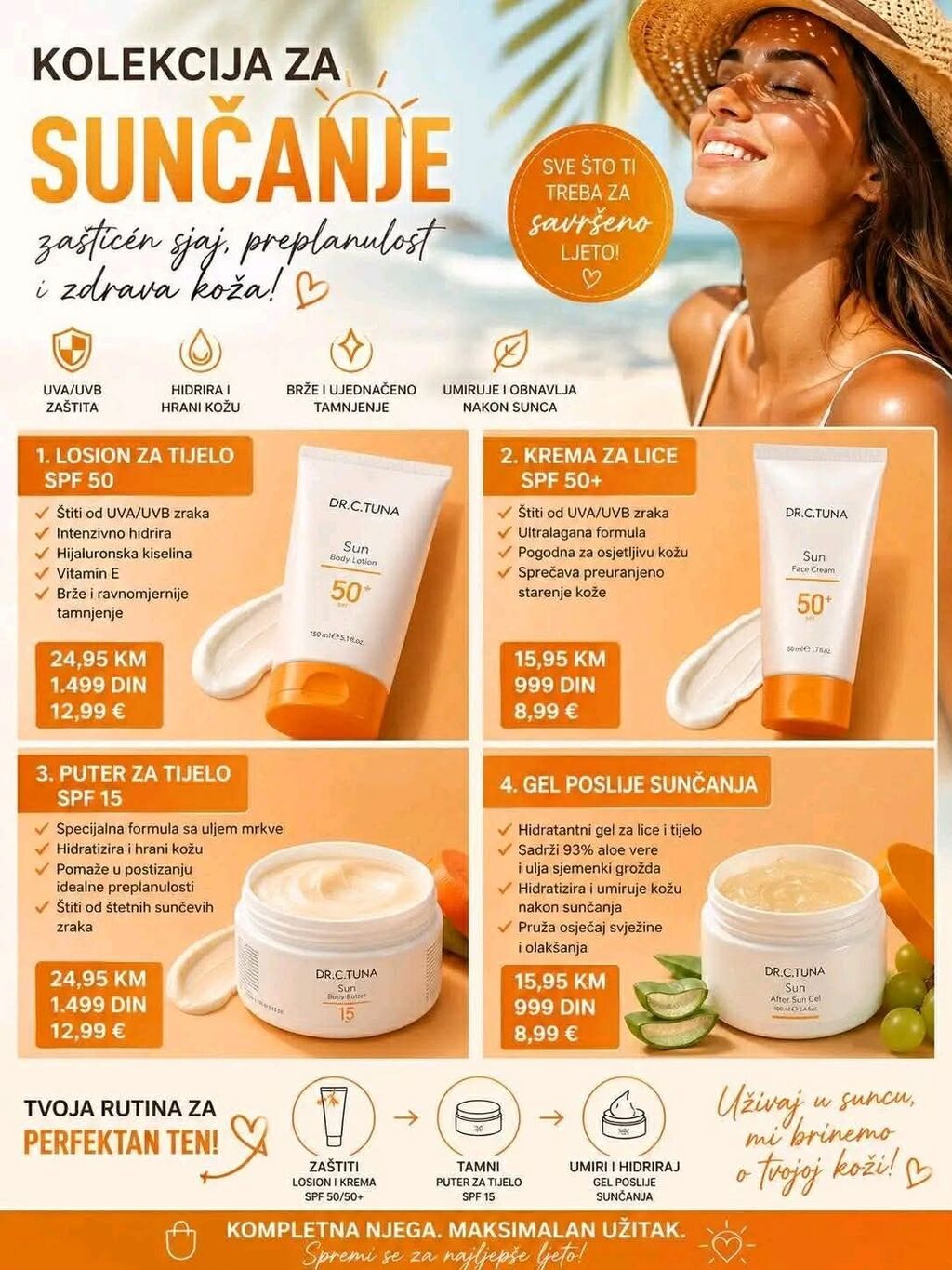 Ako već ideš na sunce – idi kako treba. ☀️ ✔️ Zaštita + njega +
