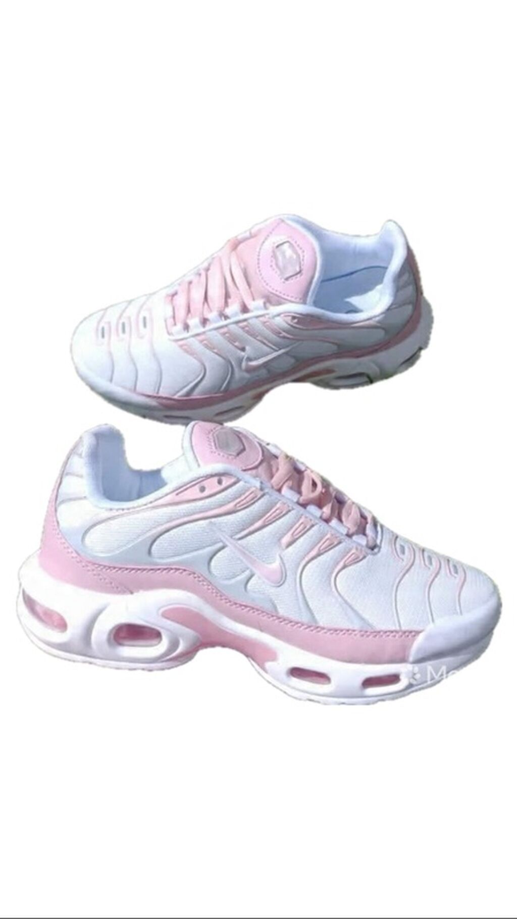 Nike Air Max Plus – bele i svetloružičaste patike - Model: Air Max