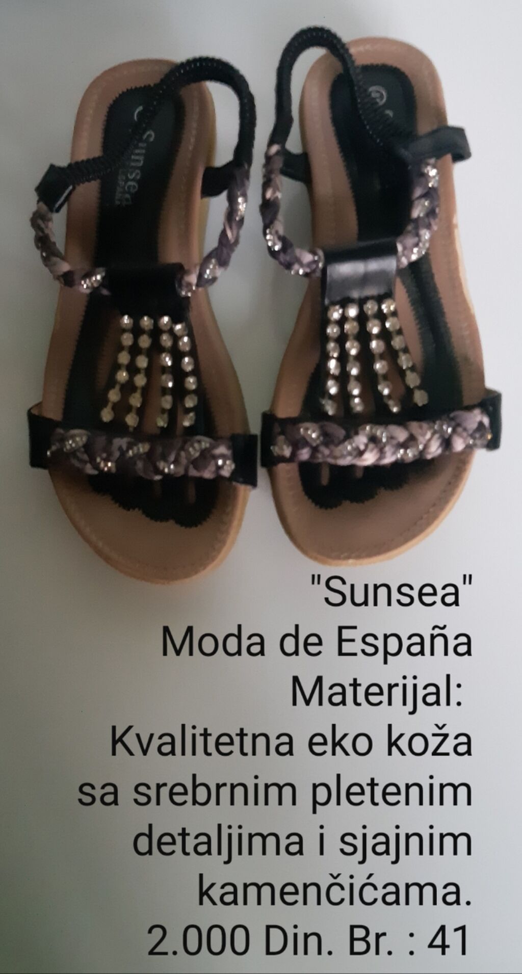 Sunsea ženske sandale – Moda de España - Veličina: 41 - Materijal