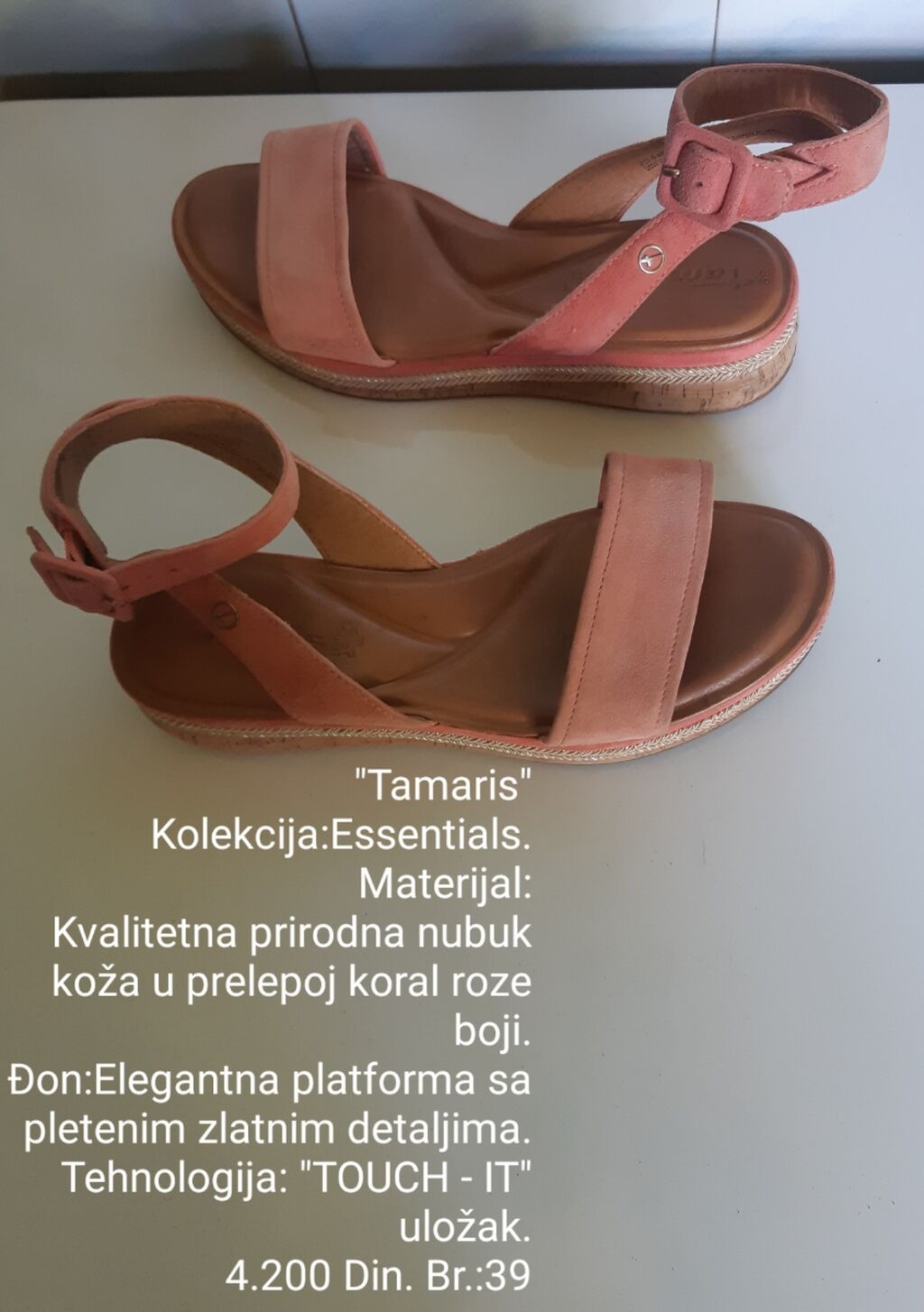 Tamaris ženske sandale – Essentials kolekcija - Materijal: kvalitetna
