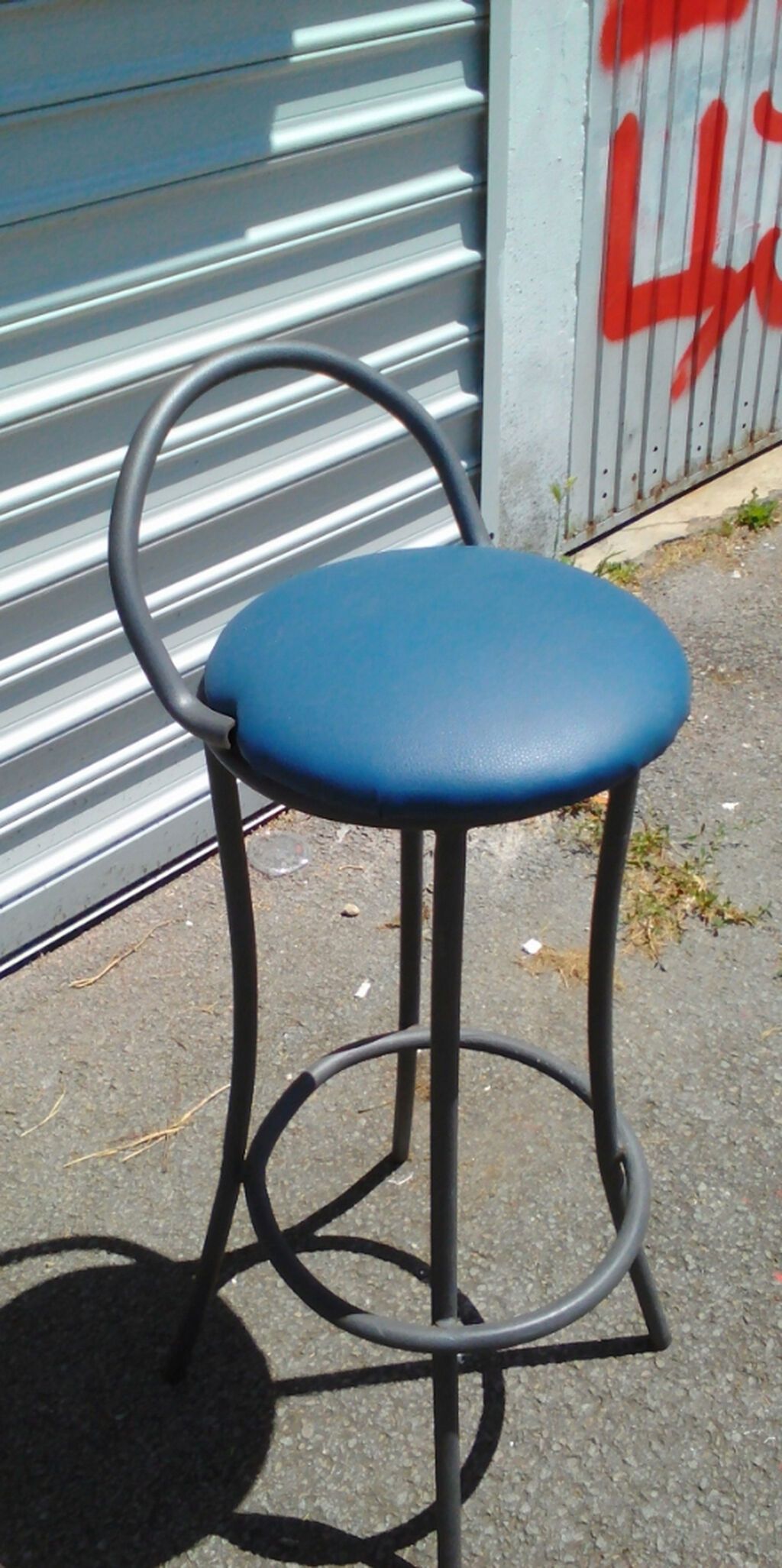 Barska stolica CLASSIC METALNA barska stolica SA NASLONOM, visina 85