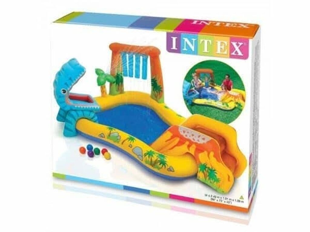 Bazen za decu zabavni park 249x191x109 INTEX 57444 Bazen Dinosaurus