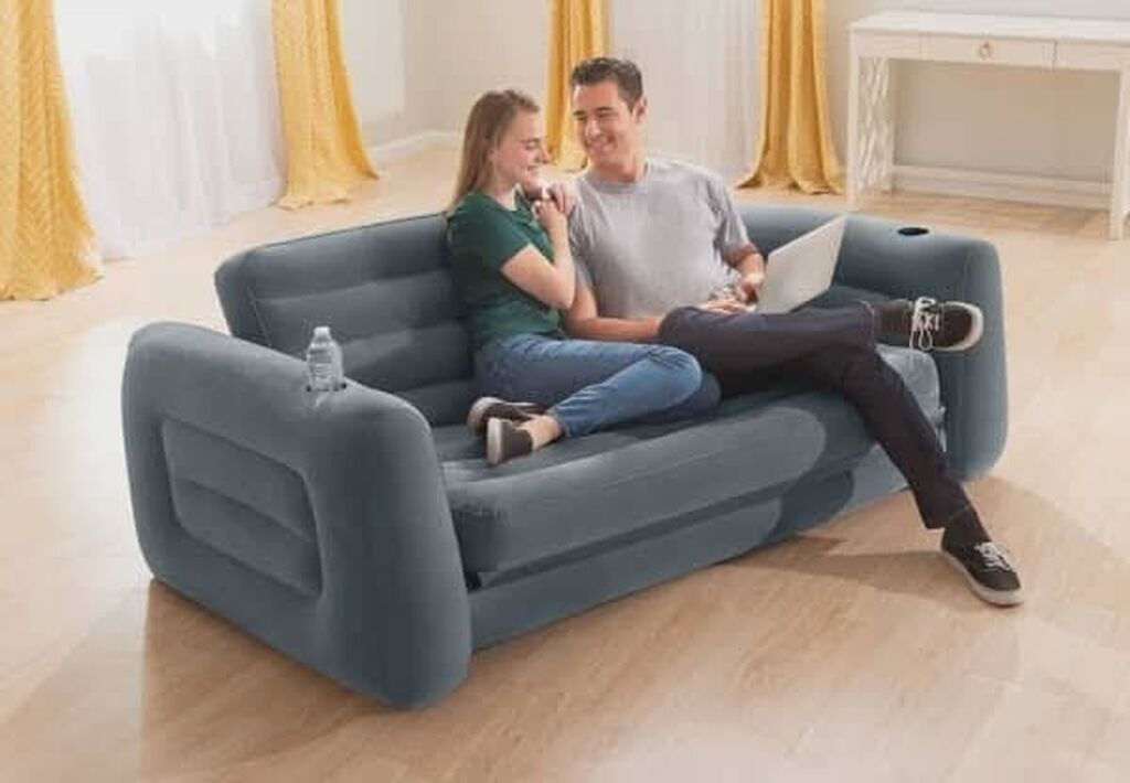 66552 Sofa na izvlačenje 203 cm x 231cm x 66cm Ova luksuzna siva