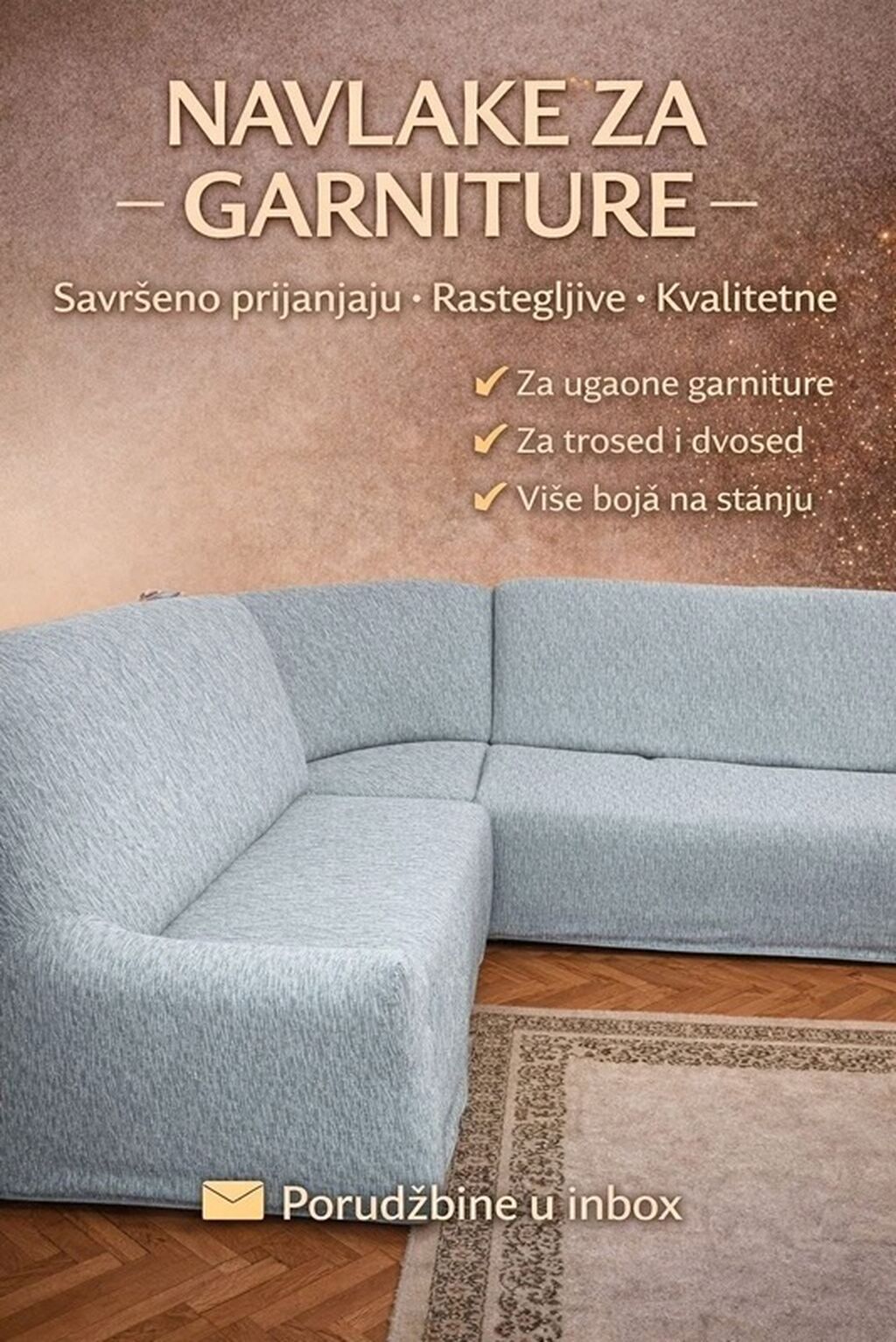 ✅Navlake za garniture – rastegljive i kvalitetne ✅ Prekrivači Za
