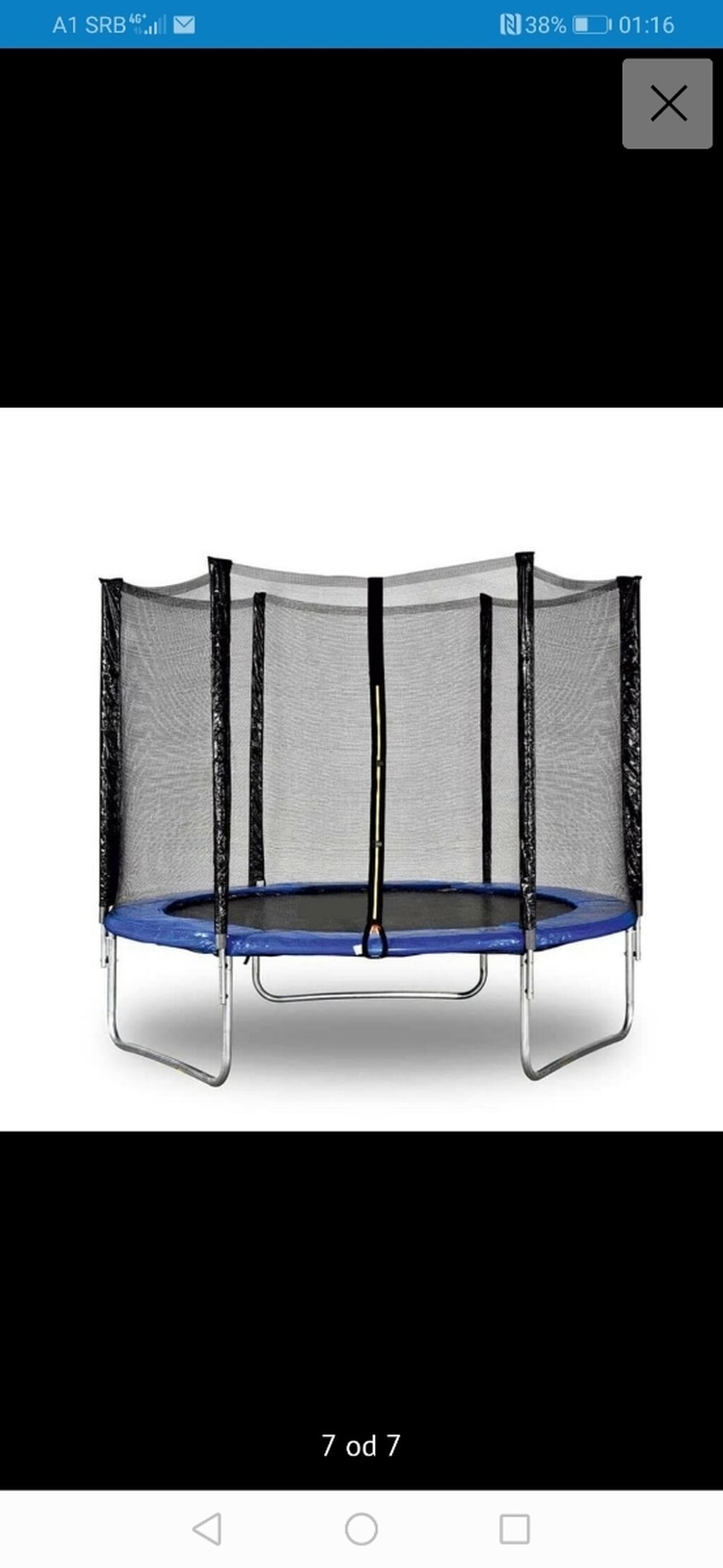 Stigle su tramboline  -nosivost 80 kg 50 Sve dimenzije imaju