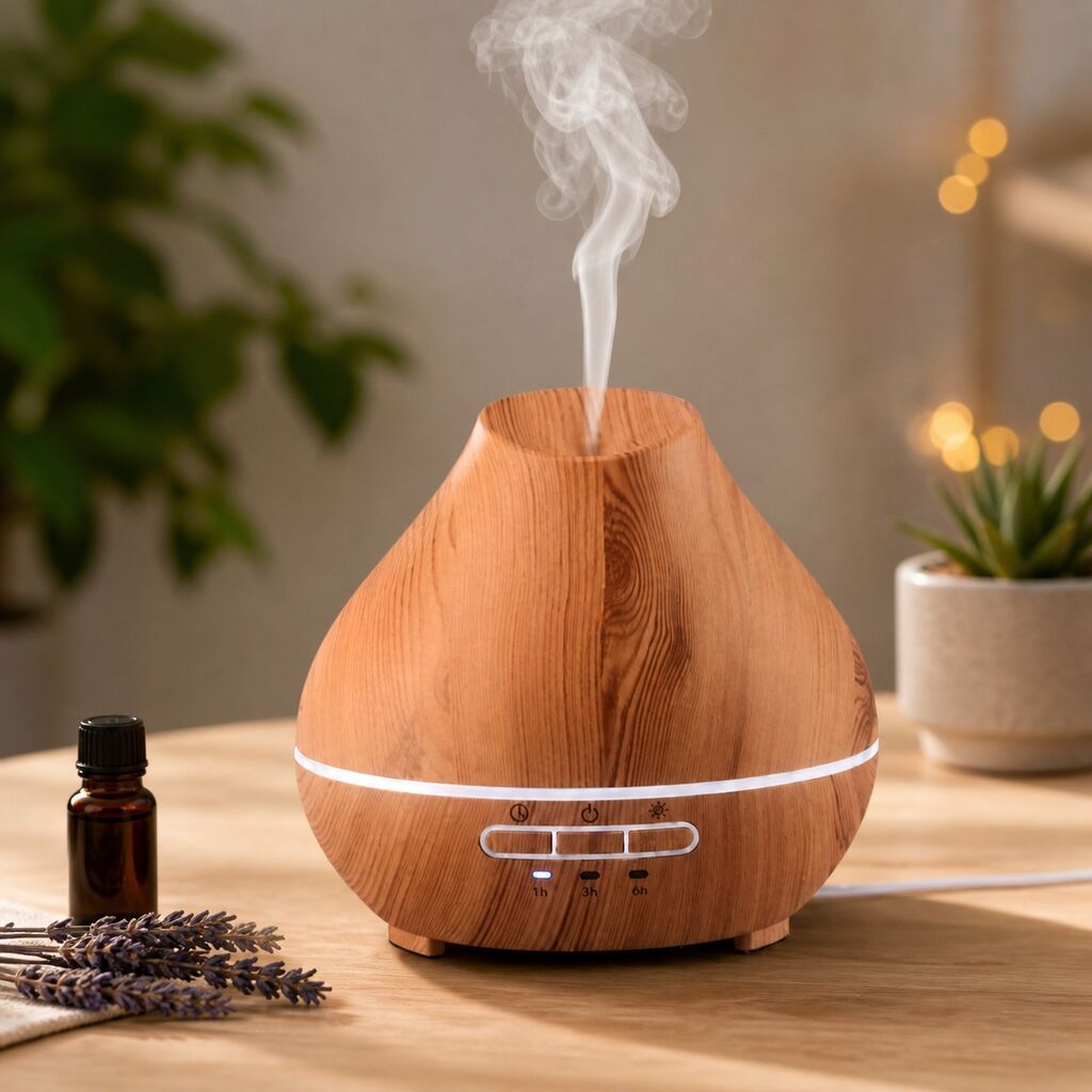 Aroma difuzer/ovlaživač vazduha sa efektom drveta - Ultrazvučna