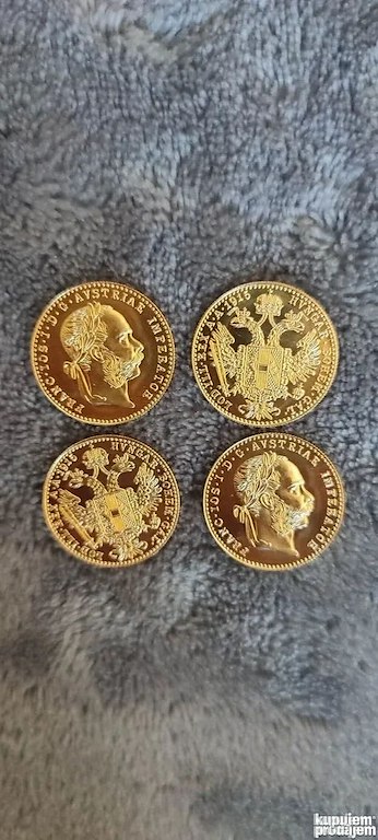        Franc Jozef dukati 24K pozlata           Veliki 2000 din/Mali 1300