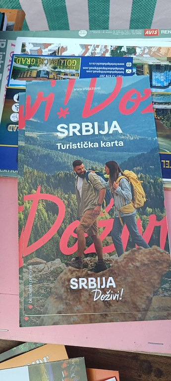 Turistička karta „SRBIJA – Doživi!” - Detaljna turistička karta