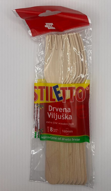 Drvene viljuške Stiletto, 8/1