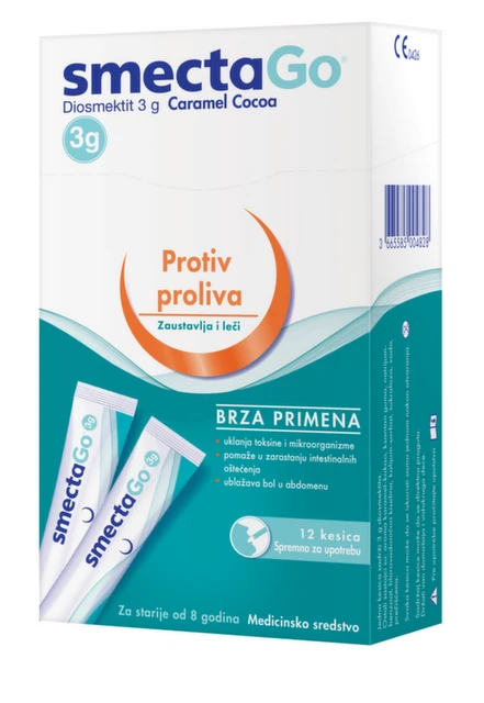 SmectaGo Caramel Cocoa, 12 kesica