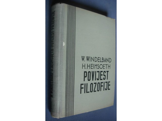 POVIJEST FILOZOFIJE 1 - W. Windelband H. Heimsoeth