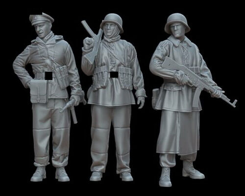 White Stork Miniatures F72184 Battle of The Bulge Part I (3 Figures / 3D-Printed)