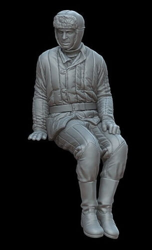 NEW! White Stork Miniatures F48027 Russian Tankman in Winter Uniform (1 Figure / 3D-Printed)