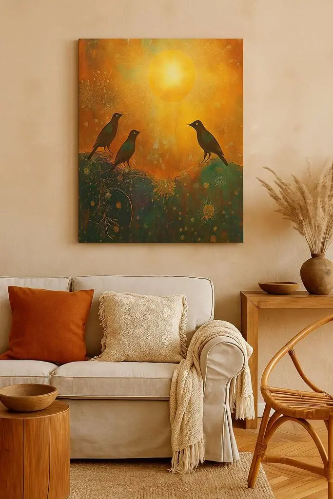 Wallity Dekorativna slika na platnu, 70x100cm, Šarena