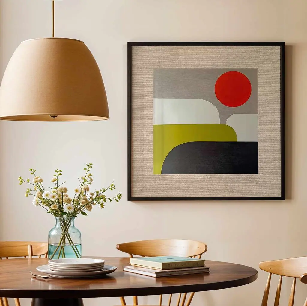 Wallity Dekorativna uramljena slika na platnu, 104x104cm, Šarena