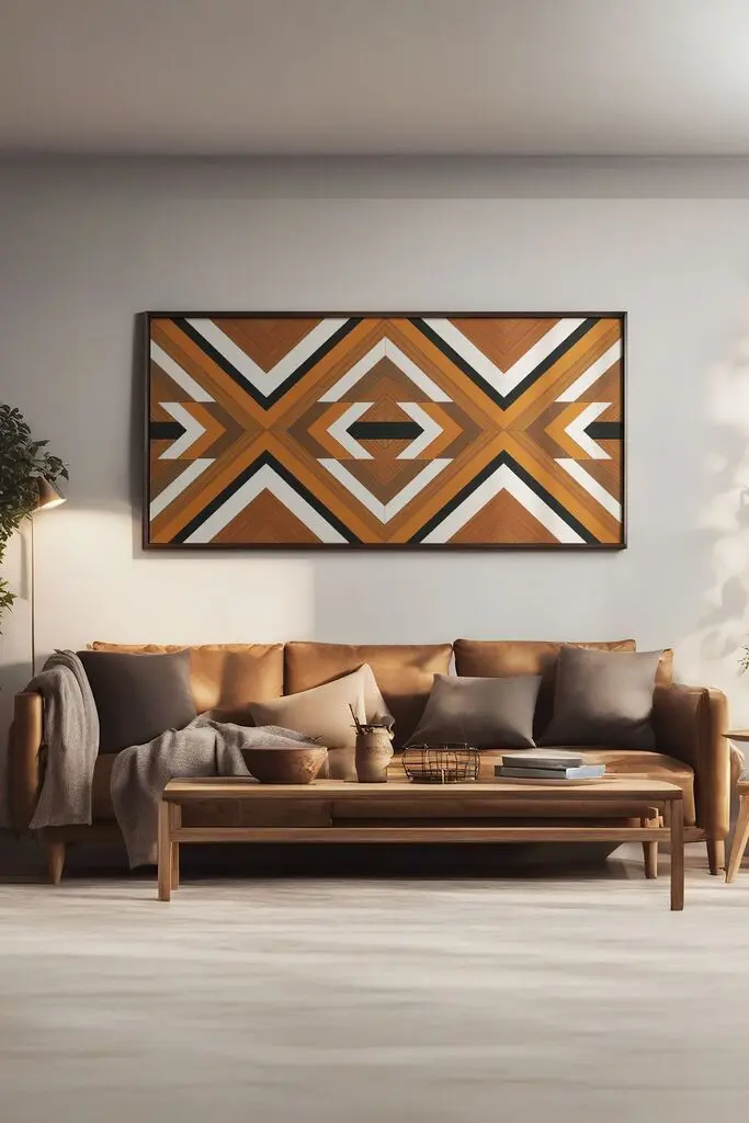 Wallity Dekorativna uramljena slika, 50x120cm, Šarena
