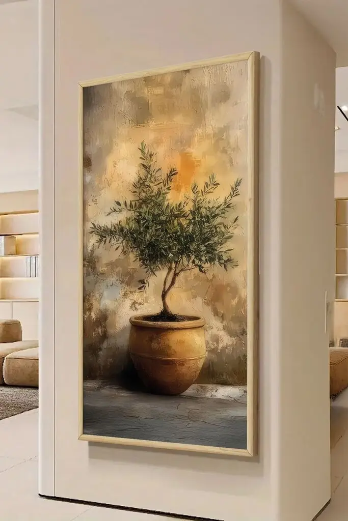 Wallity Dekorativna uramljena slika, 70x33cm, Šarena