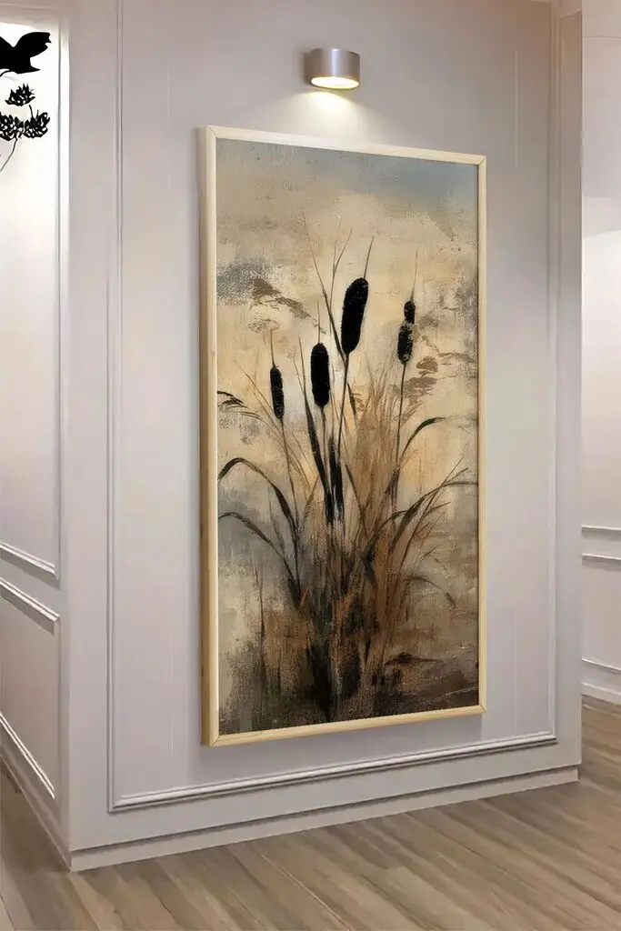 Wallity Dekorativna uramljena slika, 70x33cm, Šarena