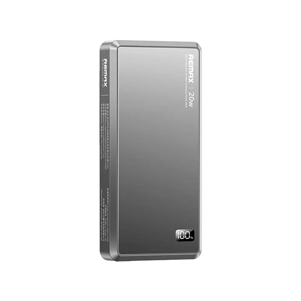 Remax Power Bank MagSafe Aurora FP-36 PD 20W + wireless 15W 5000mAh srebrni