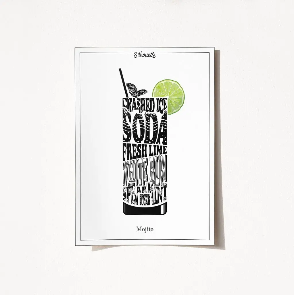 Wallity Poster Mojito-2055, 21x29,7 cm