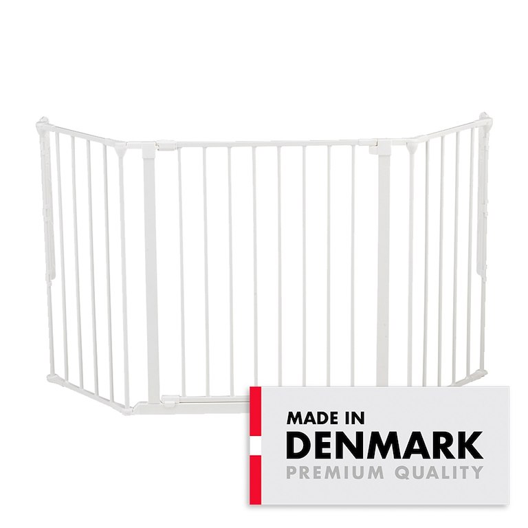 BabyDan Flex M sigurnosna ogradica 90–146 cm bela, zidna montaža