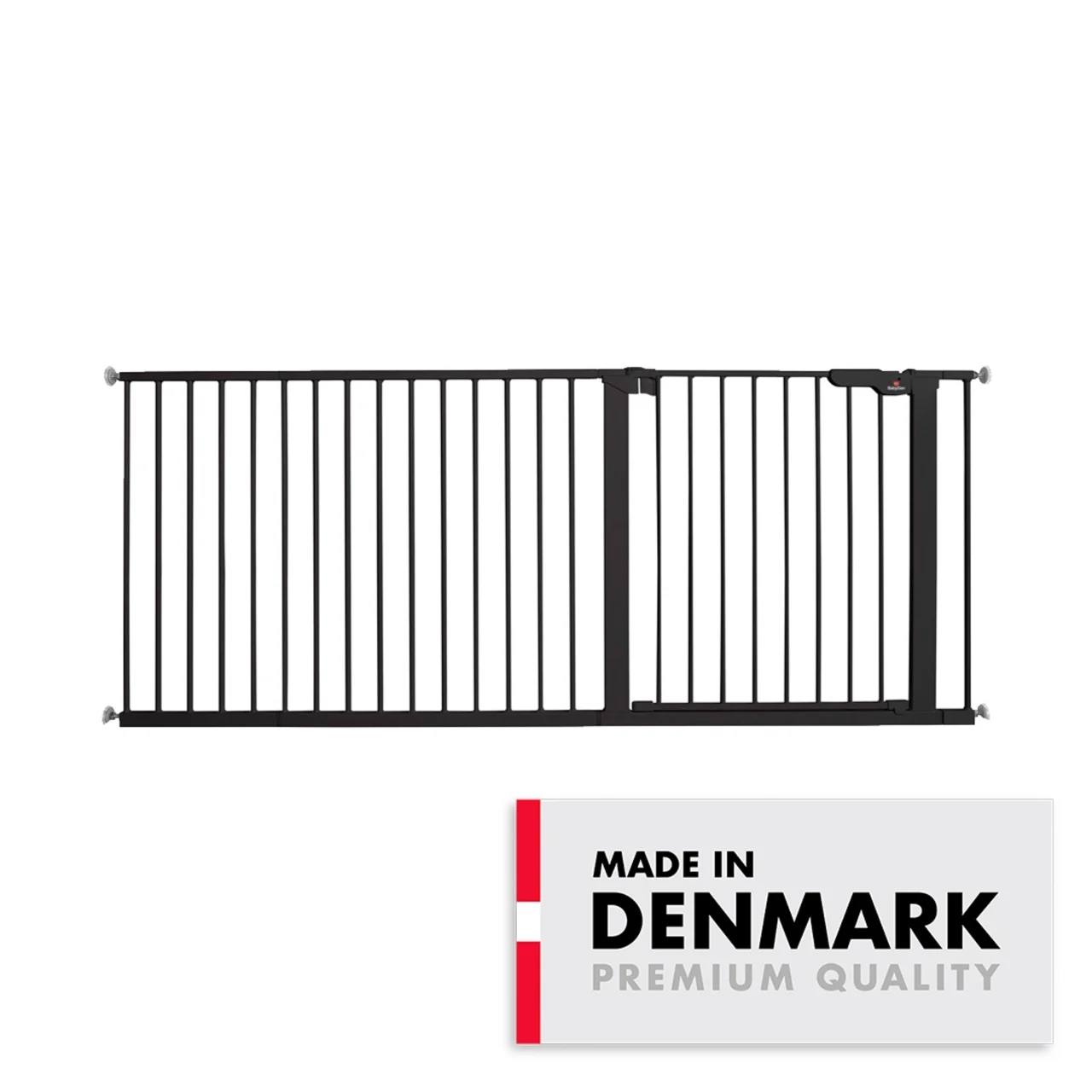 BabyDan Premier sigurnosna ogradica Extra Wide 178–183 cm crna, bez bušenja