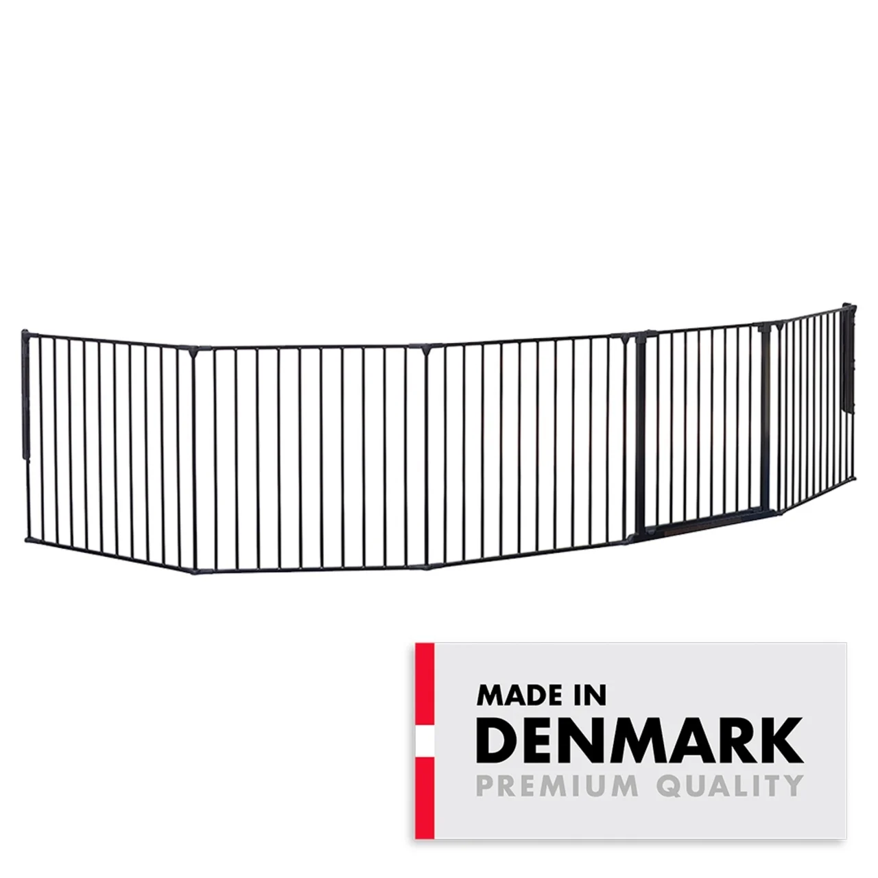BabyDan Flex XXL Sigurnosna Ograda za Decu 90–350 cm – Zidna montaža, Crna