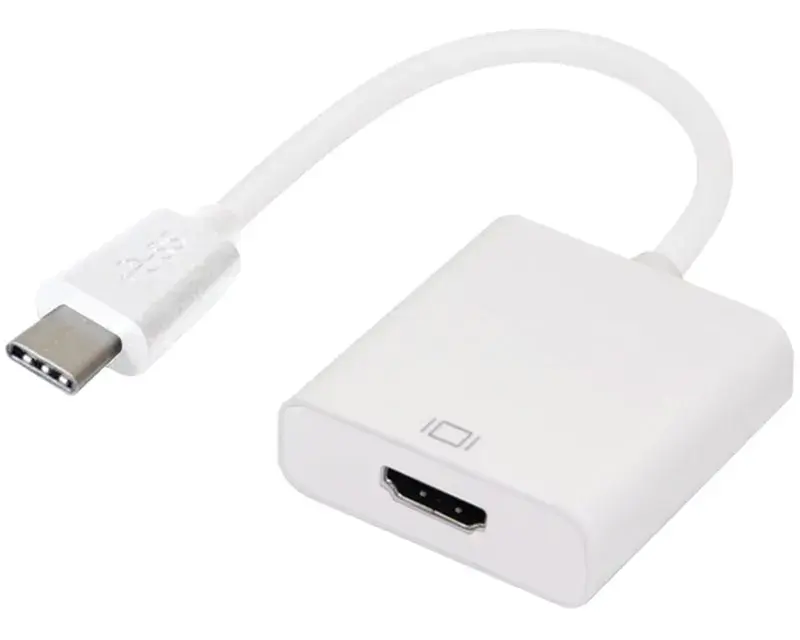 E-Green Adapter USB 3.1 tip C (M) na HDMI (F), Sivi