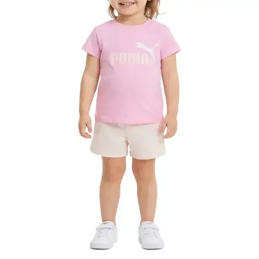 Puma Set majica i šorts za devojčice Minicats Ess Tee And Shorts Set Inf, Roze