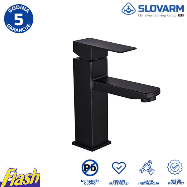 Jednoručna slavina za lavabo – Slovarm – CRNA 486102
