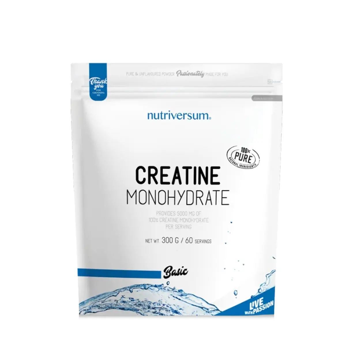 Nutriversum Kreatin monohidrat, 300 g