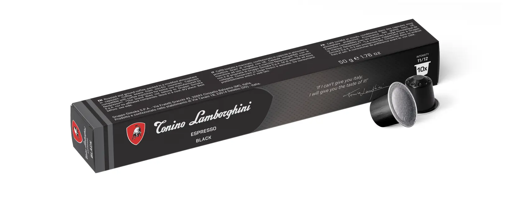 Tonino Lamborghini Kapsule za Nespresso Black, 10 komada