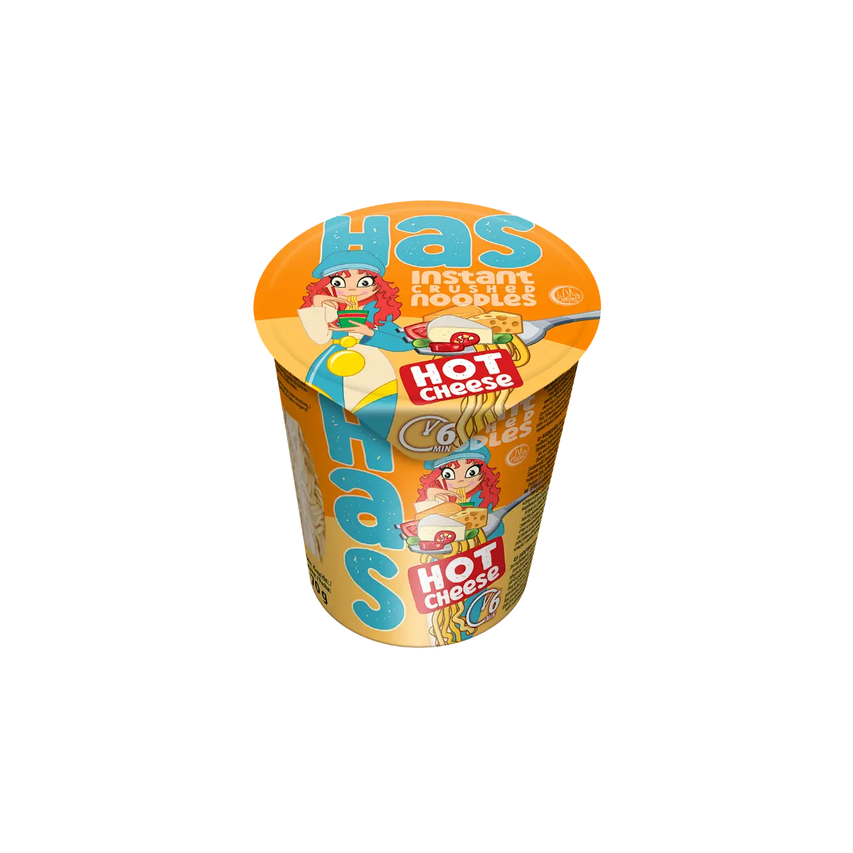Has Noodle Nudle u čaši Hot cheese, 70g