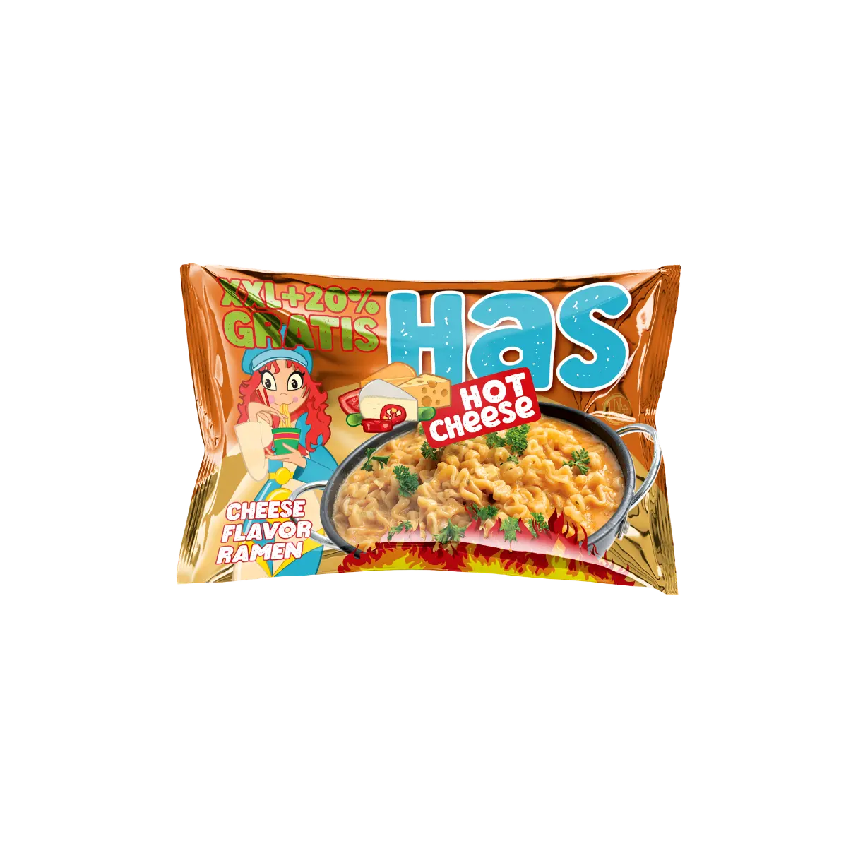 Has Noodle Nudle sa ukusom sira Hot cheese, 120 g