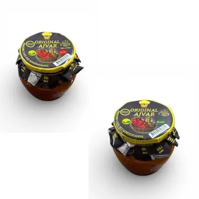 Oki Doki Ajvar original blagi 550 g + Ajvar original ljuti 550 g, 2/1