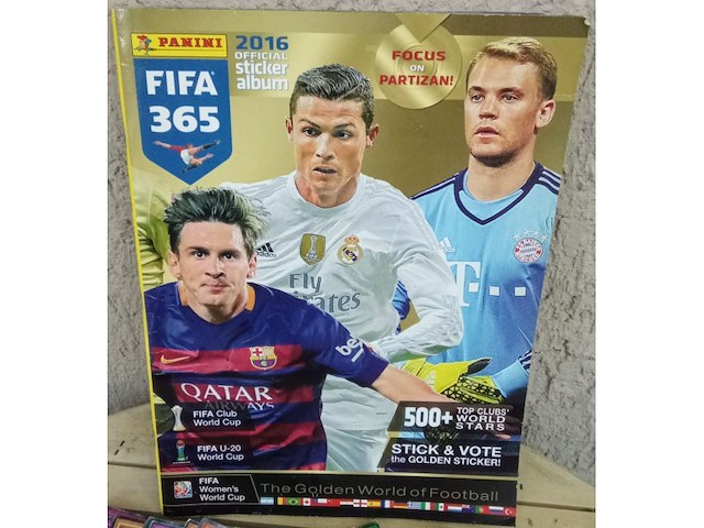 FIFA 365 2016. ALBUM (MALO POPUNJEN)