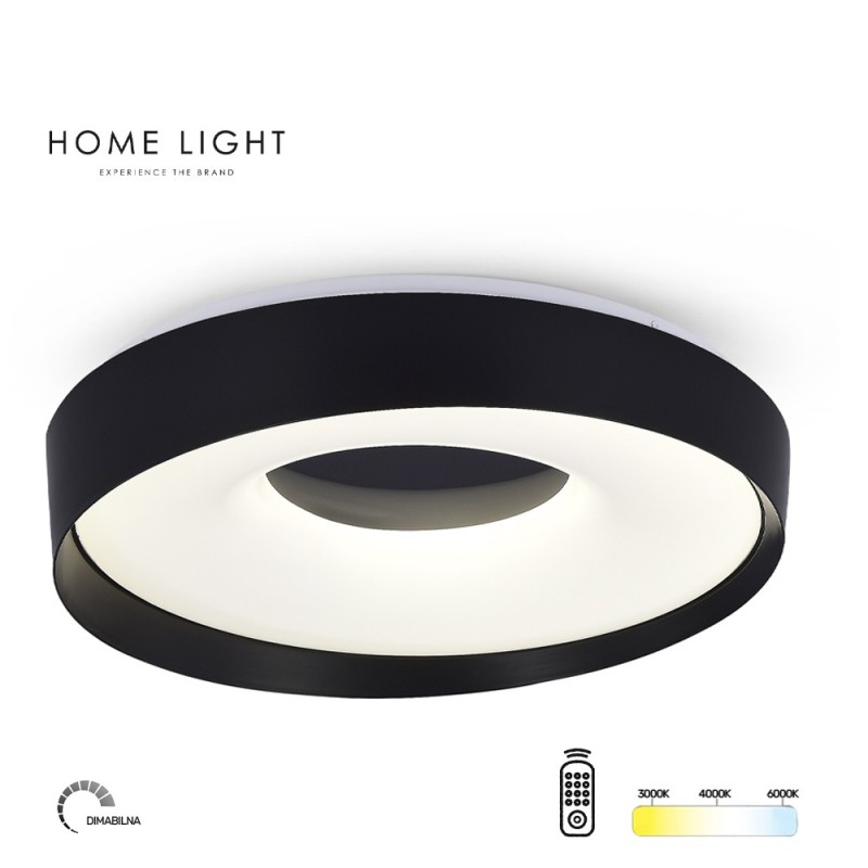 1 SOLEA 104 LED PLAFONJERA 24/48W CCT CRNA DIMABILNA 202594